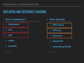 Intro to containerization | PDF