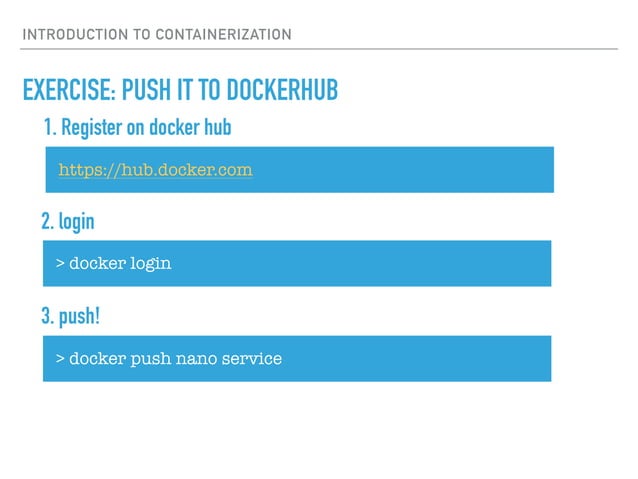 Intro to containerization | PDF