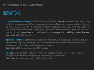 Intro to containerization | PDF