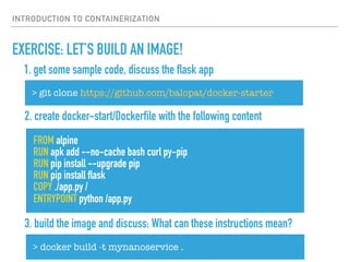 Intro to containerization | PDF