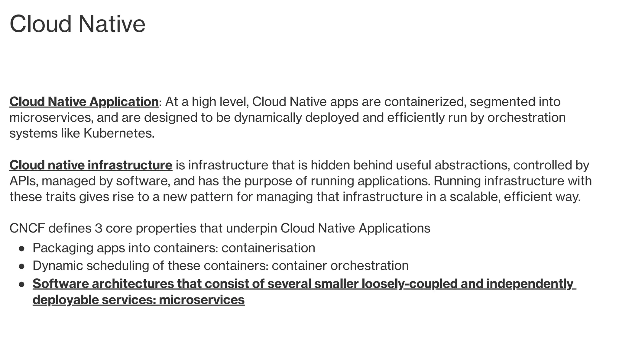 Introduction to containers, k8s, Microservices & Cloud Native | PPT