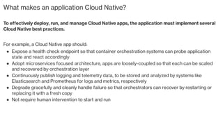 Introduction to containers, k8s, Microservices & Cloud Native | PPT