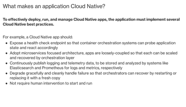 Introduction to containers, k8s, Microservices & Cloud Native | PPT
