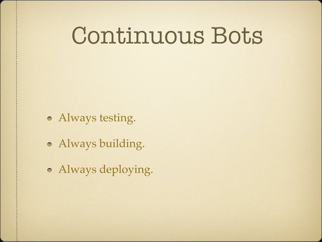 Intro to continuous integration | PPT