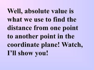 Intro to coordinate plane | PPT