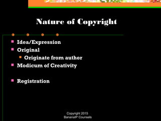 Intro to copyright law final | PPT