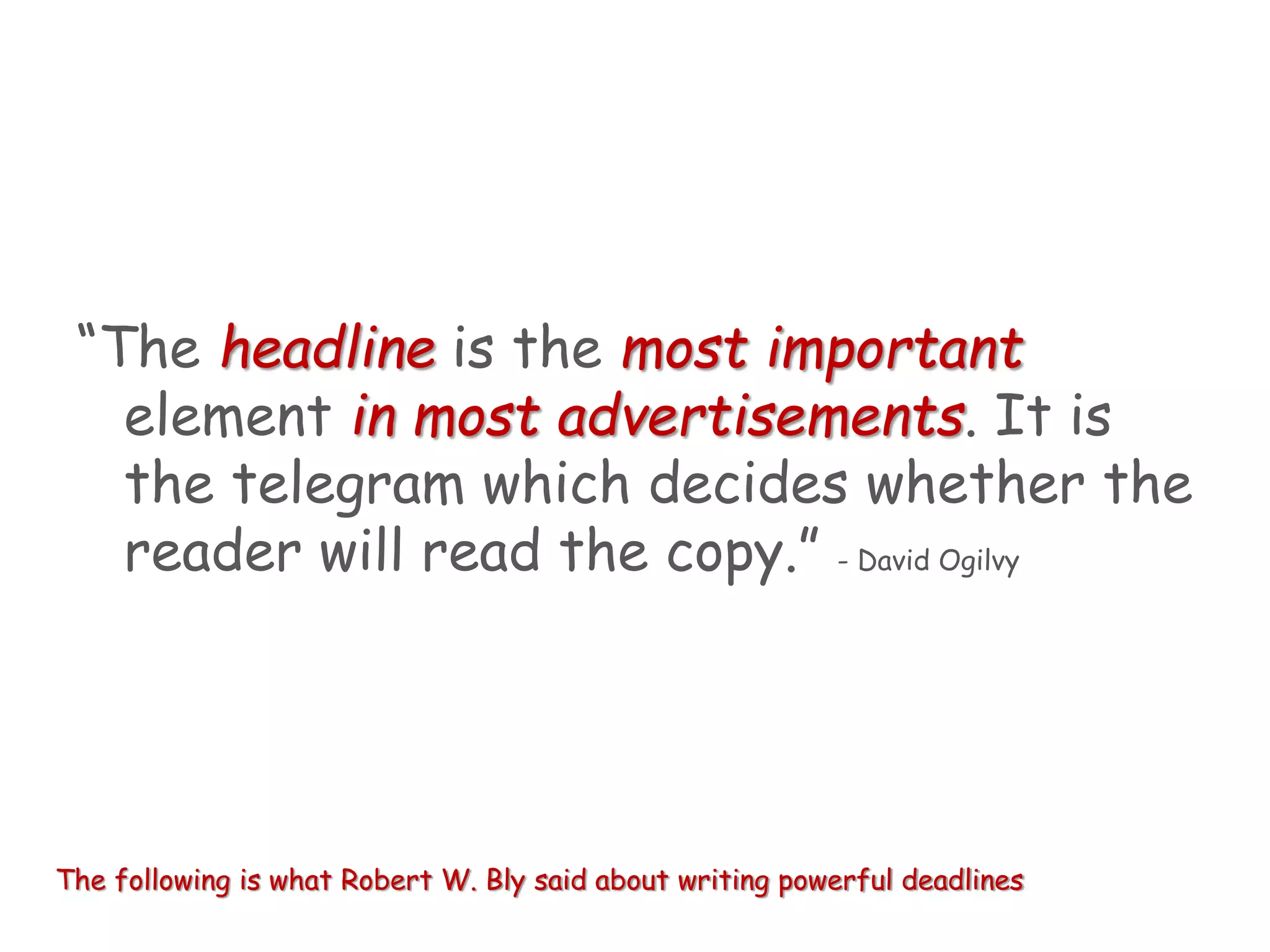 How to Write a Powerful Headline | PPTX