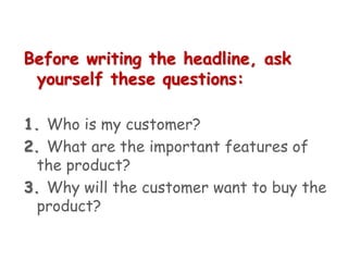 How to Write a Powerful Headline | PPTX