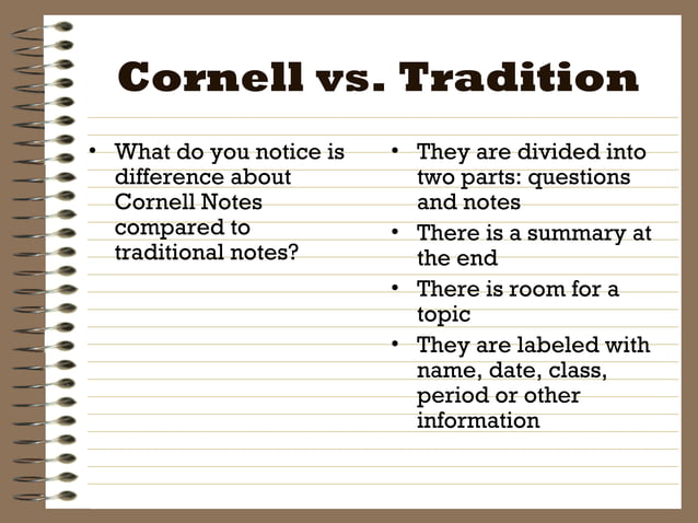 Intro to cornell notes | PPT | Free Download