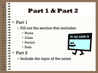 Intro to cornell notes | PPT | Free Download