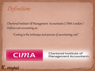 Intro to cost accounting | PPT