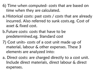 Intro to cost accounting | PPT