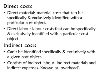 Intro to cost accounting | PPT