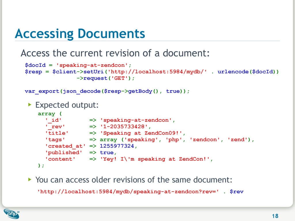 Accessing Documents Access the current