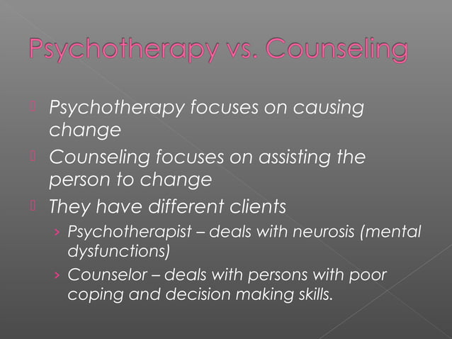 Intro to counseling note 1 | PPT | Mental Health | Diseases and Conditions