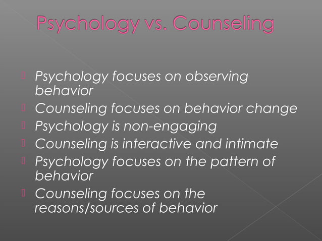 Intro to counseling note 1 | PPT | Mental Health | Diseases and Conditions