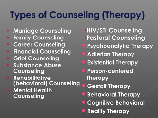 Intro to counseling note 1 | PPT | Mental Health | Diseases and Conditions