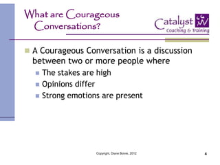 Intro to Courageous Conversations - Creating Powerful Conversations to ...