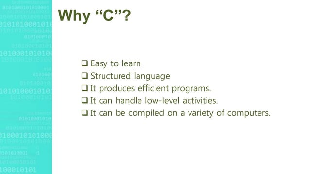 Intro to cprogramming | PPT