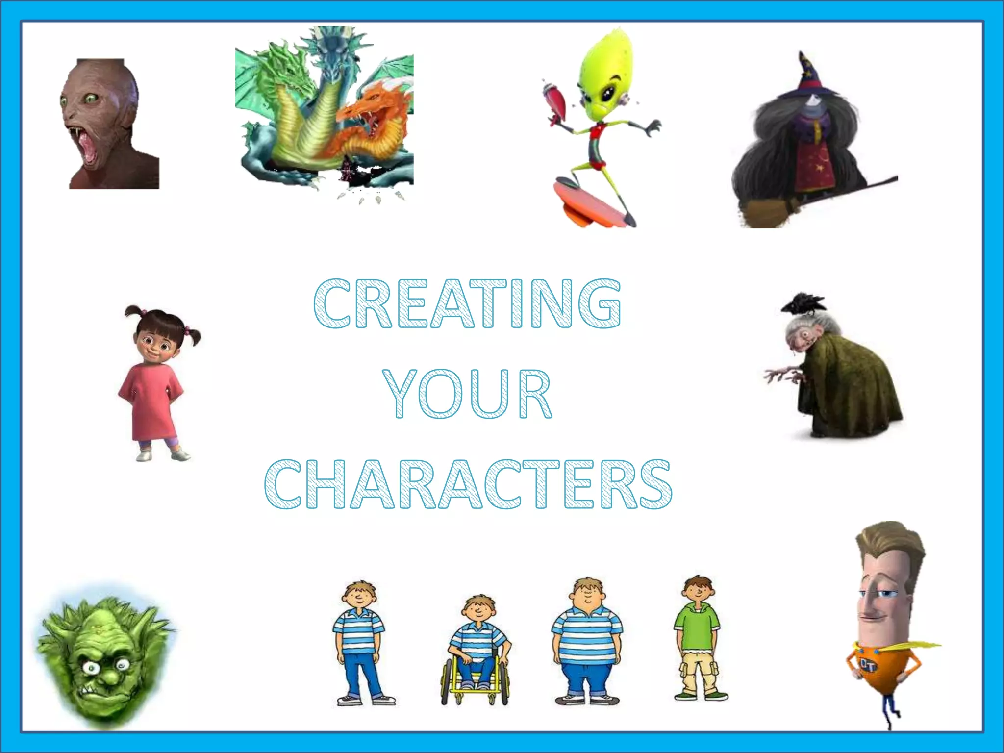 Intro to creating characters lesson 1 | PPTX