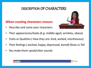 Intro to creating characters lesson 1 | PPTX