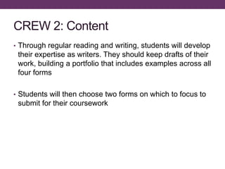 Intro to creative writing | PPTX