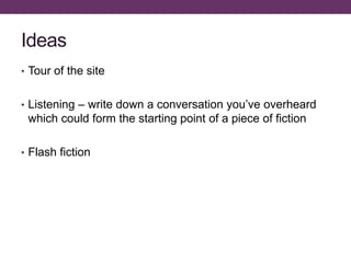 Intro to creative writing | PPTX