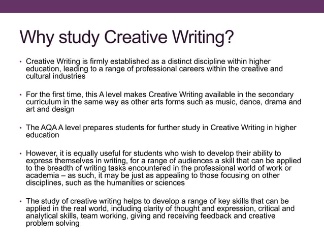Intro to creative writing | PPTX