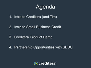 Intro to Creditera for SBDC | PPTX