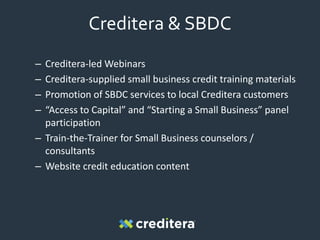 Intro to Creditera for SBDC | PPTX