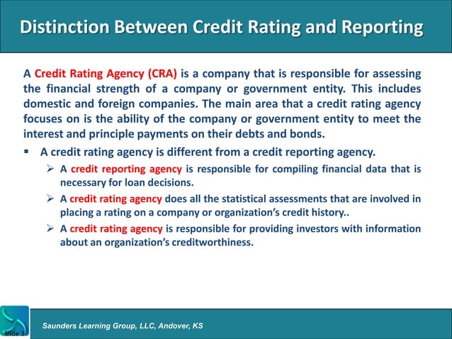 Intro to Credit Rating Agencies | PPTX