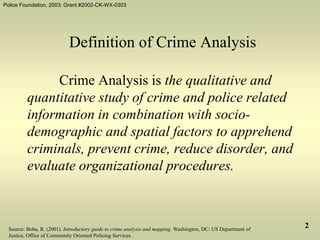 Introtocrimeanalysis.ppt | Crime & Harmful Acts to Individuals, Society ...