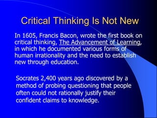 intro to Critical Thinking.ppt