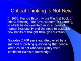 intro to Critical Thinking.ppt
