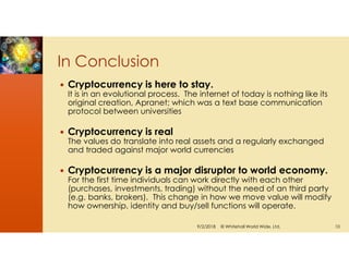 Intro to crypto currency sept2018 | PDF | Stocks and Bonds | Personal ...