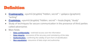 Intro to Cryptography | PPT