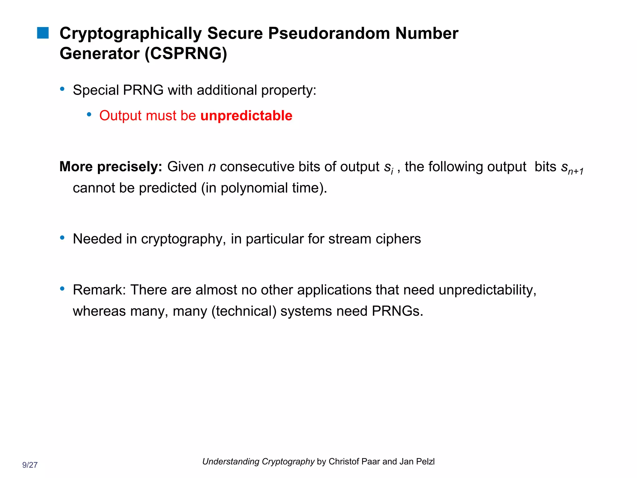 Introduction to Cryptography Parts II and III | PDF