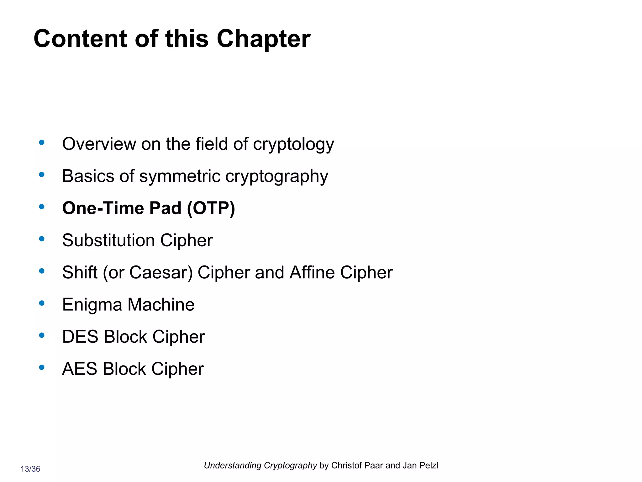 Introduction to Cryptography Part I | PDF