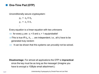 Introduction to Cryptography Part I | PDF
