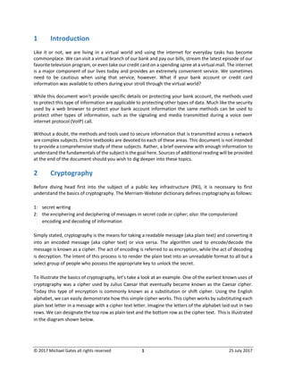 Introduction to Cryptography and the Public Key Infrastructure | PDF