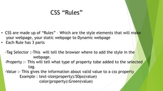 Intro to css | PPT
