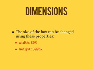 CSS Box Model and Dimensions | PDF | Web Design and HTML | Internet