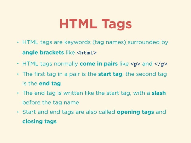 Intro to html, css & sass | PPT