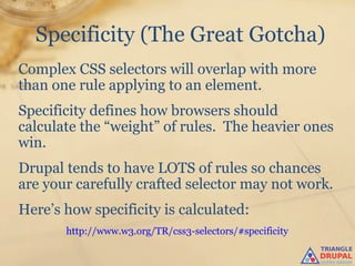 Intro to CSS Selectors in Drupal | PPT | Web Development | Internet