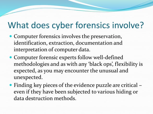 Intro to cyber forensics | PPTX