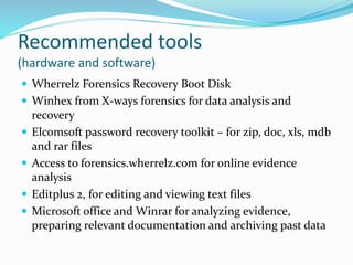 Intro to cyber forensics | PPTX