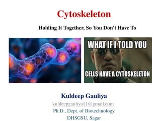 Introduction to Cytoskeleton and Cell Matrix Interaction | PPTX