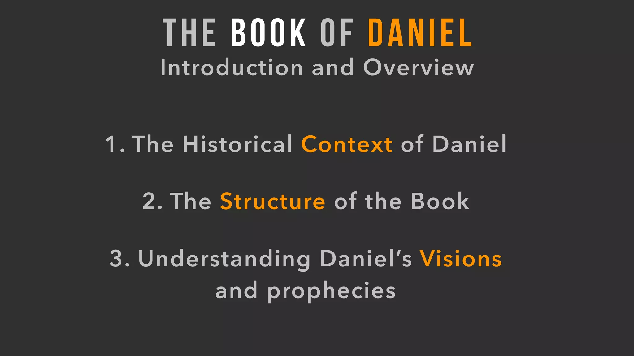Introduction and Overview of the Book of Daniel | PDF