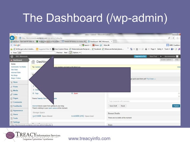 Intro to WordPress Dashboard | PPTX