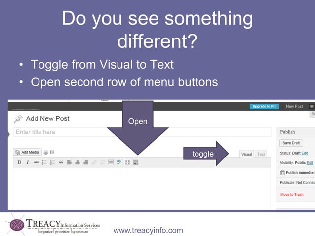 Intro to WordPress Dashboard | PPTX